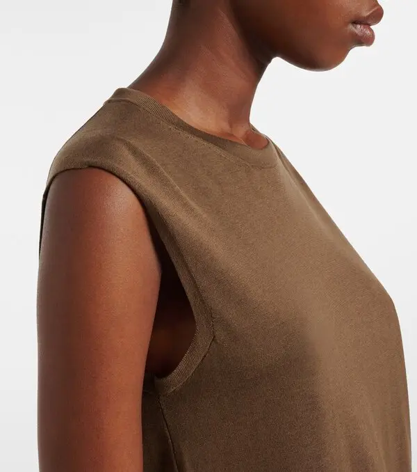 THE ROW Omima Silk Top