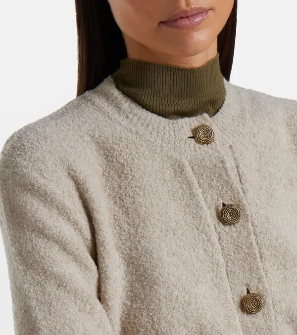 Altuzarra Harris Cropped Wool-blend Cardigan
