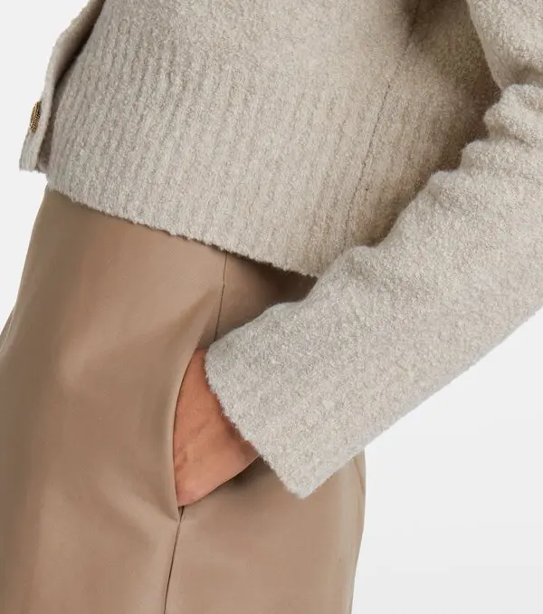 Altuzarra Harris Cropped Wool-blend Cardigan