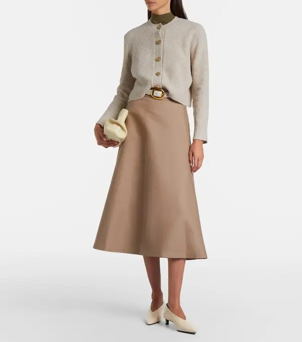 Altuzarra Harris Cropped Wool-blend Cardigan