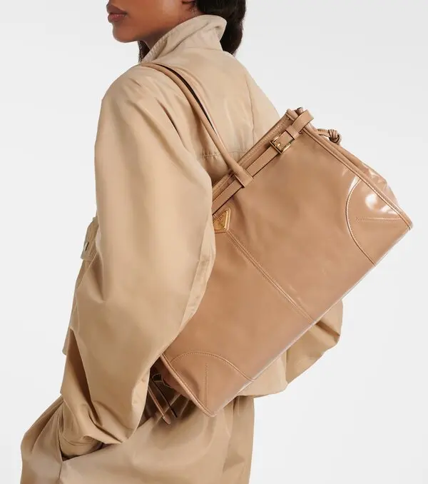 Prada Bonnie Large Leather Shoulder Bag