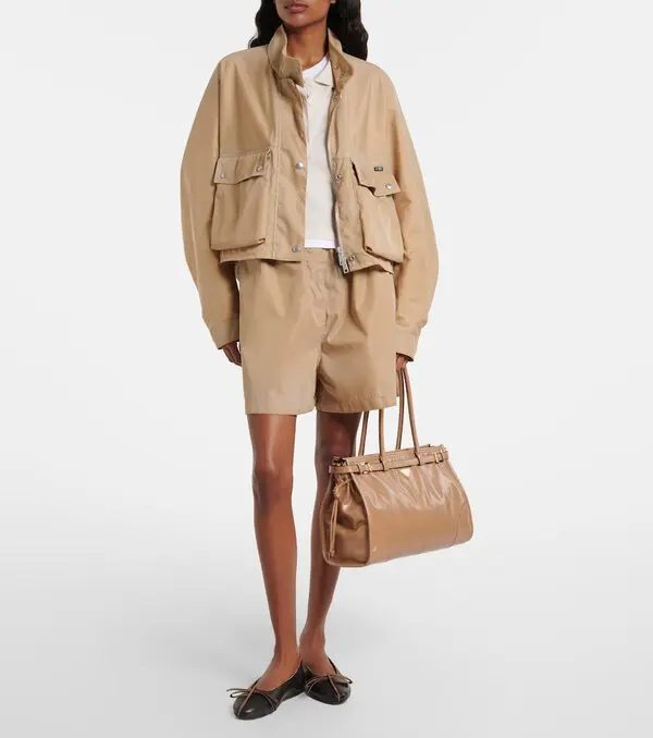 Prada Bonnie Large Leather Shoulder Bag