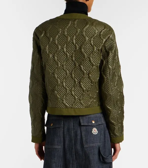 Moncler Libellule Quilted Down Jacket - Green