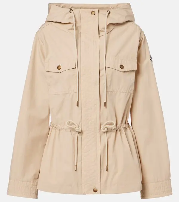 Moncler Serin Hooded Parka - Beige