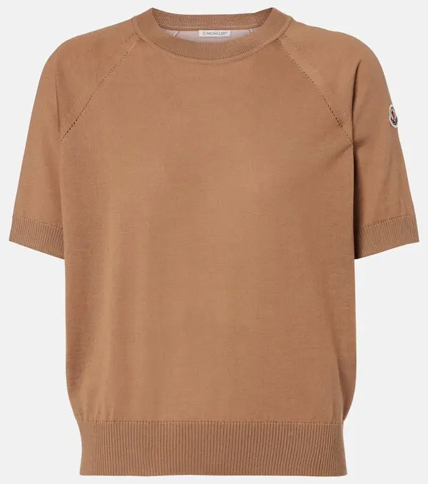Moncler Virgin Wool Crewneck Sweater - Brown