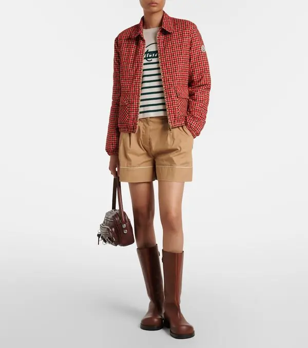 Moncler Striped Virgin Wool Sweater - Beige
