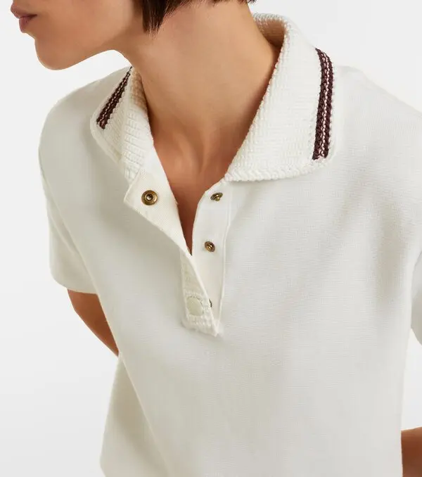 Moncler Cotton Polo Shirt - White