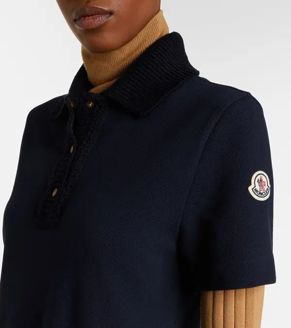Moncler Cotton Piqué Polo Dress