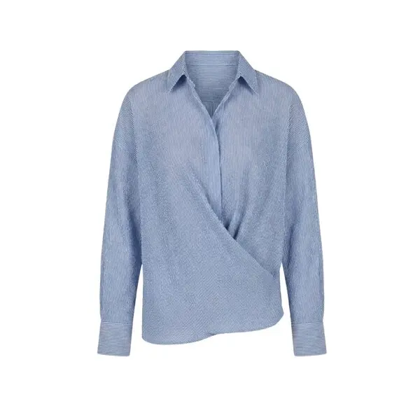 MONLICIA Rosalie Viscose Striped Relaxed Shirt