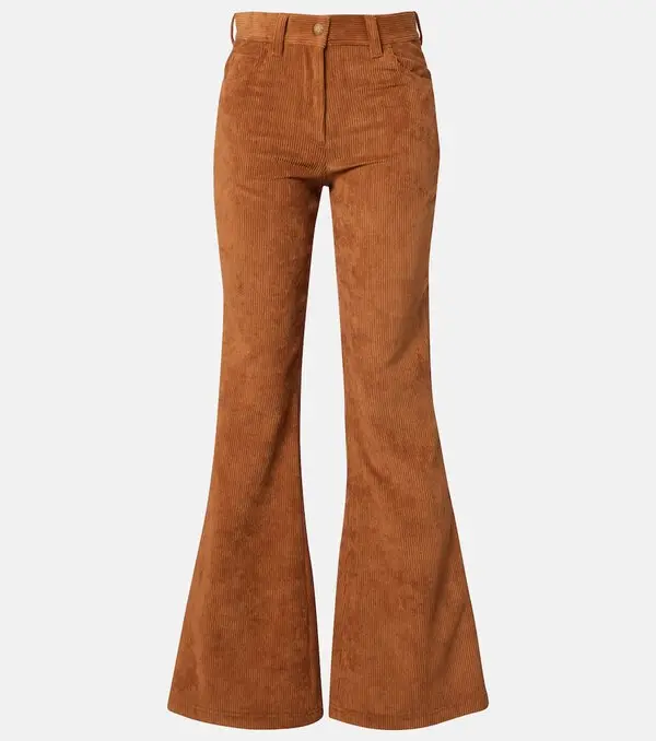 Moncler Corduroy Flared Pants - Brown