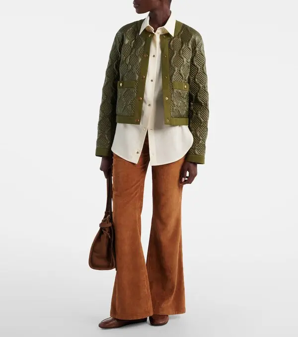 Moncler Corduroy Flared Pants