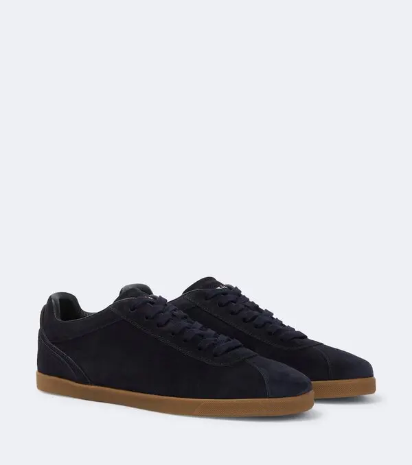 Kiton Suede Lace-up Sneakers - Blue