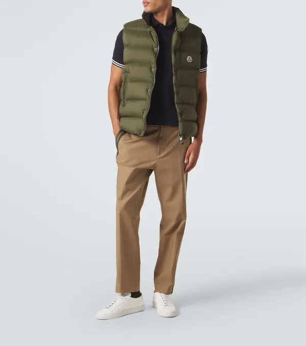 Moncler Cotton Piqué Polo Shirt - Blue