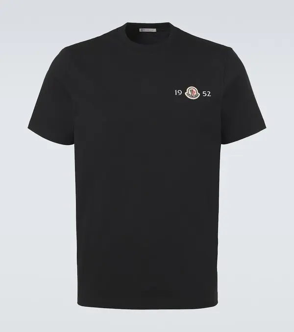 Moncler Cotton-blend Jersey T-shirt - Black