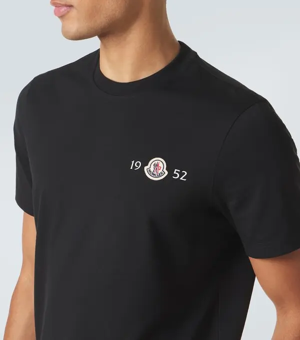 Moncler Cotton-blend Jersey T-shirt - Black
