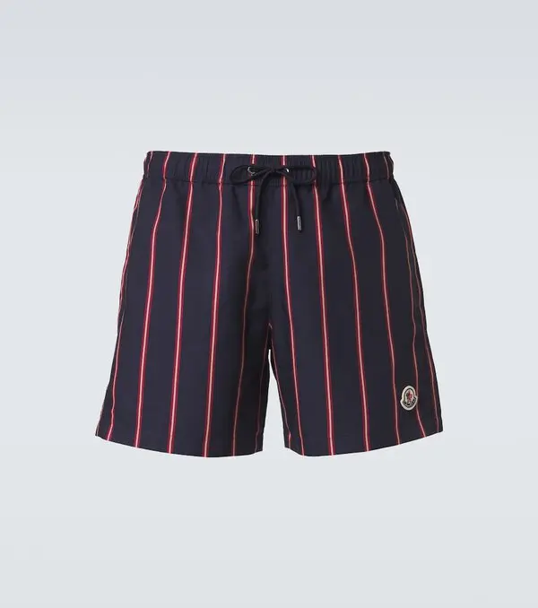 Moncler Striped Swim Trunks