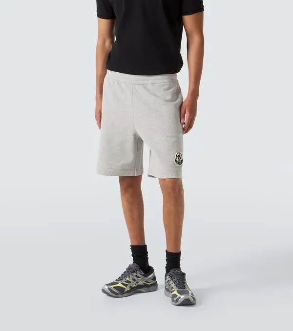 Moncler Cotton Jersey Bermuda Shorts