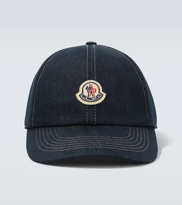 Moncler Logo Baseball Cap - Blue