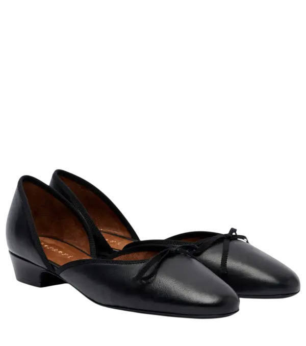 HERBERT LEVINE 24/7 Leather Ballet Flats - Black