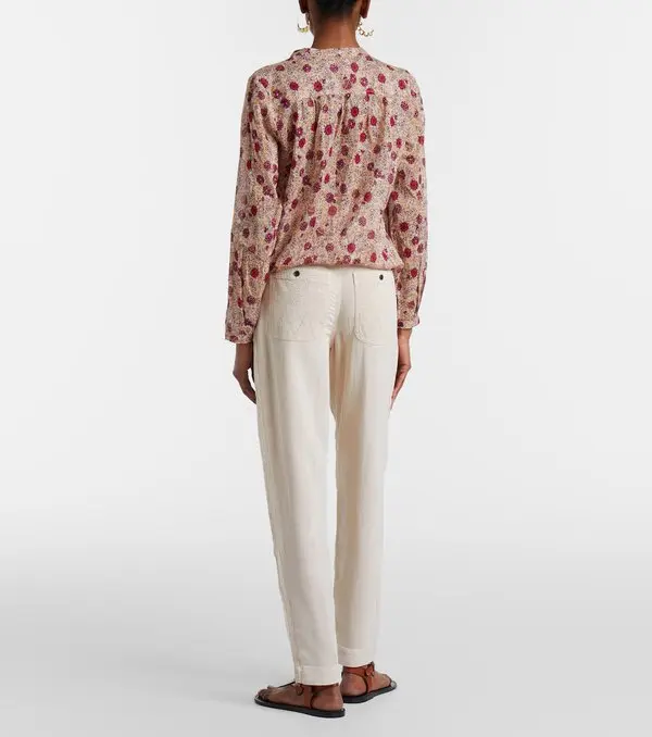 MARANT ETOILE Kylea Broderie Anglaise Straight Jeans
