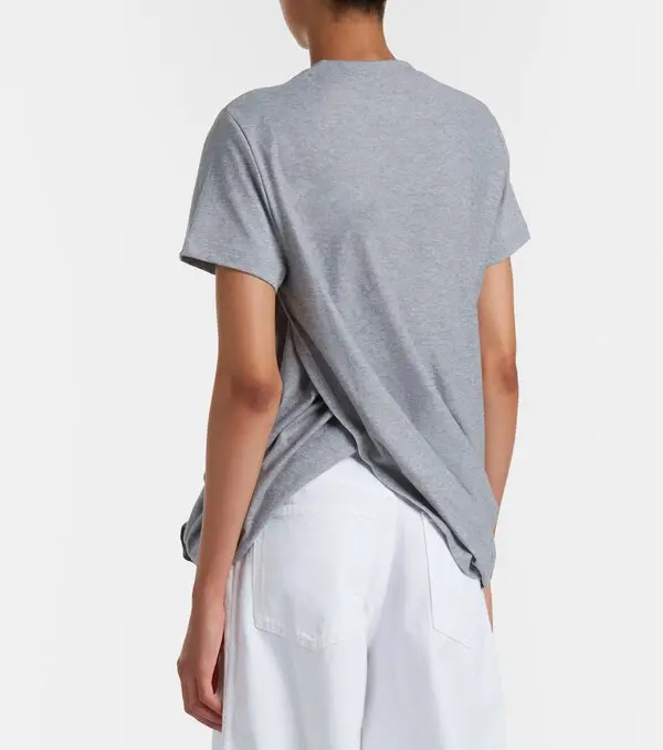 Loewe Double L Draped Cotton Jersey T-shirt