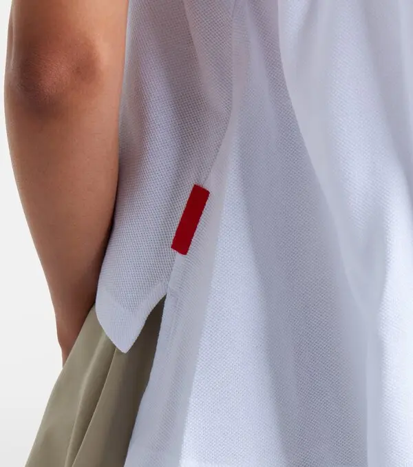 Loewe Double L Cotton Piqué Polo Shirt - White