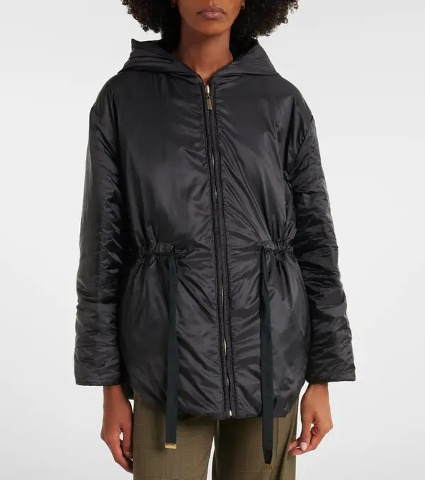 Max Mara The Cube Hooded Jacket - Black