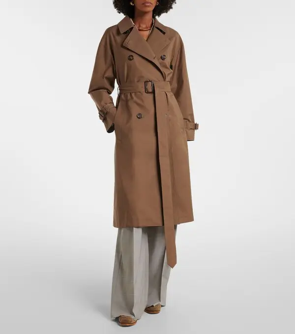 Max Mara Cotton-blend Trench Coat