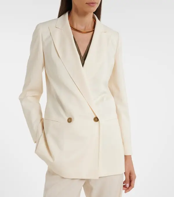 Max Mara Double-breasted Virgin Wool Blazer