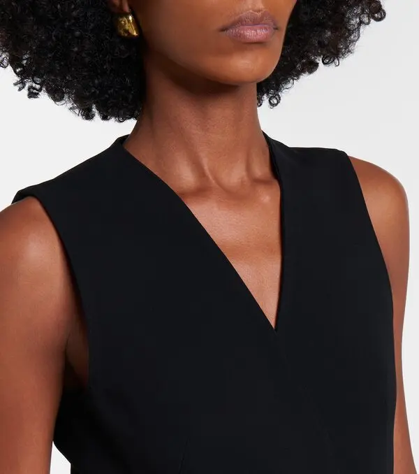 Max Mara Cady Wrap Top - Black
