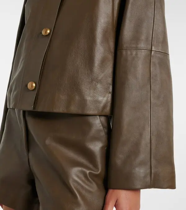 Max Mara Leather Jacket - Brown