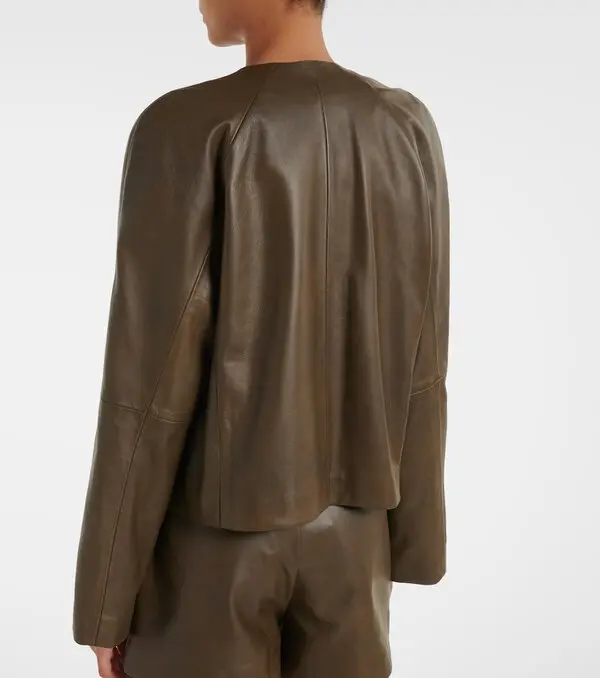 Max Mara Leather Jacket - Brown