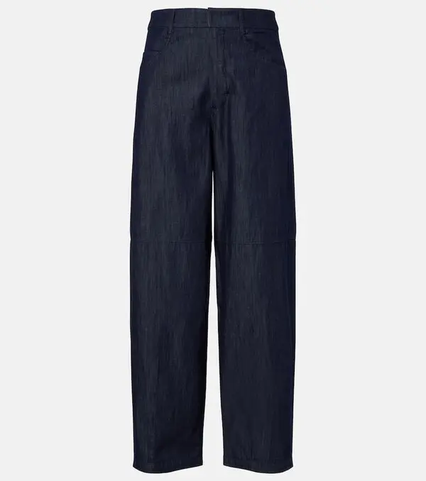 Max Mara Cropped Straight Jeans - Blue