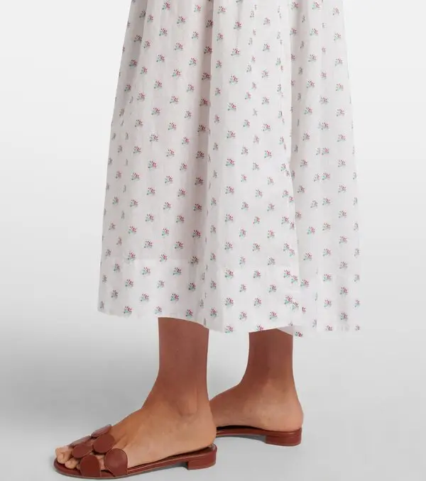 DÔEN Sorina Floral Cotton Midi Dress - Multicoloured