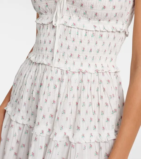 DÔEN Sorina Floral Cotton Midi Dress - Multicoloured