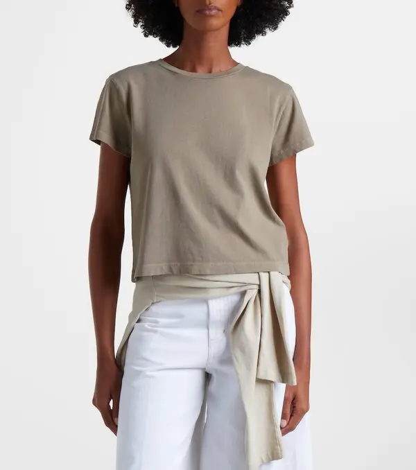 AGOLDE Adine Cotton Jersey T-shirt - Brown