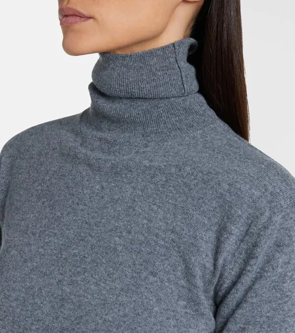 JIL SANDER Wool And Cashmere Turtleneck Sweater - Grey