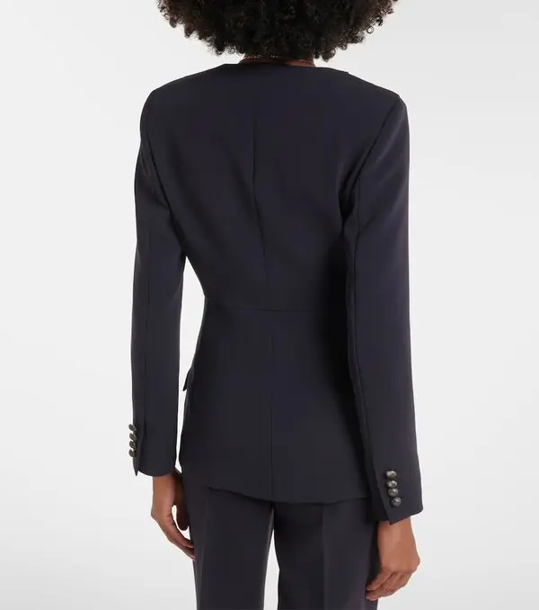Max Mara Pleated Cady Blazer