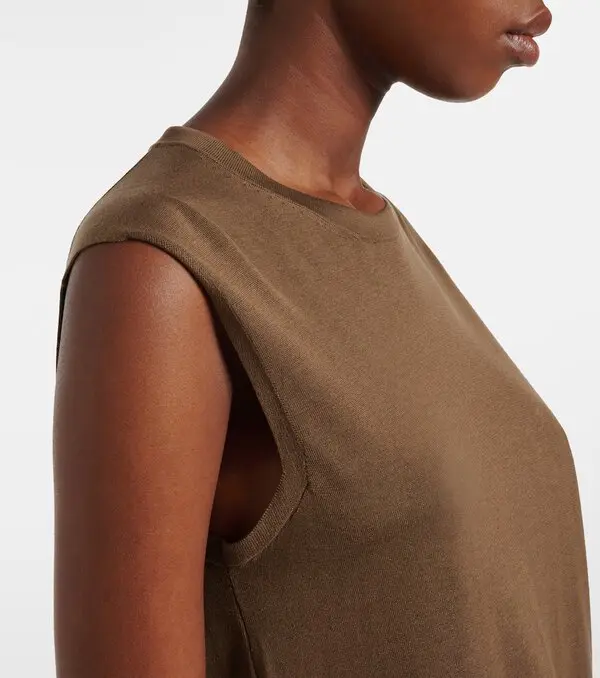 THE ROW Omima Silk Top