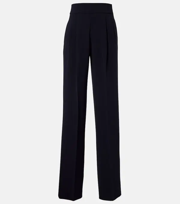 Max Mara Pleated Cady Straight-leg Pants