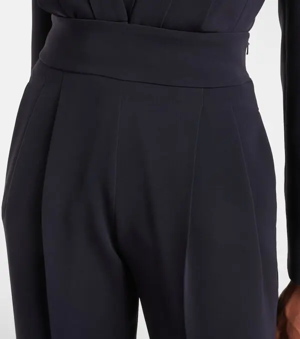 Max Mara Pleated Cady Straight-leg Pants