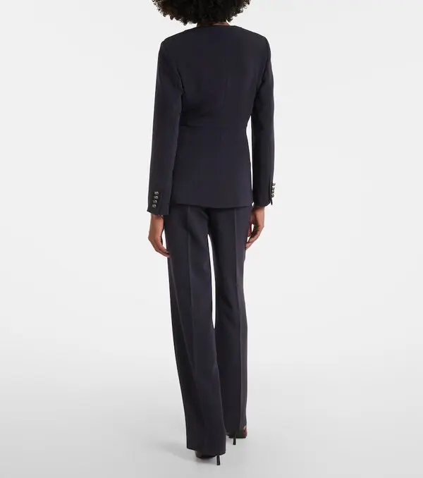 Max Mara Pleated Cady Straight-leg Pants