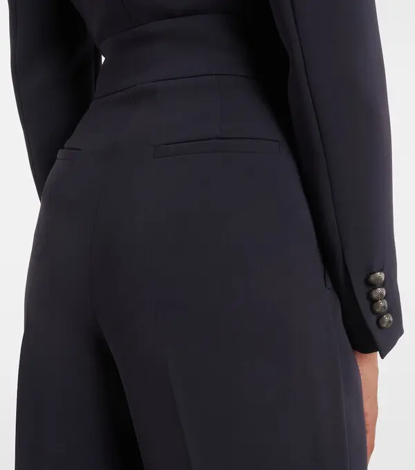 Max Mara Pleated Cady Straight-leg Pants