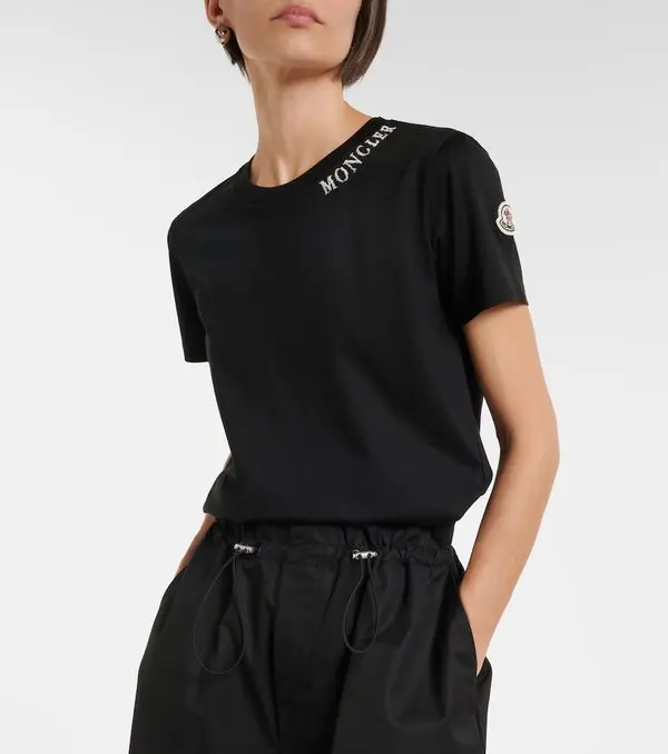 Moncler Logo Cotton Jersey T-shirt