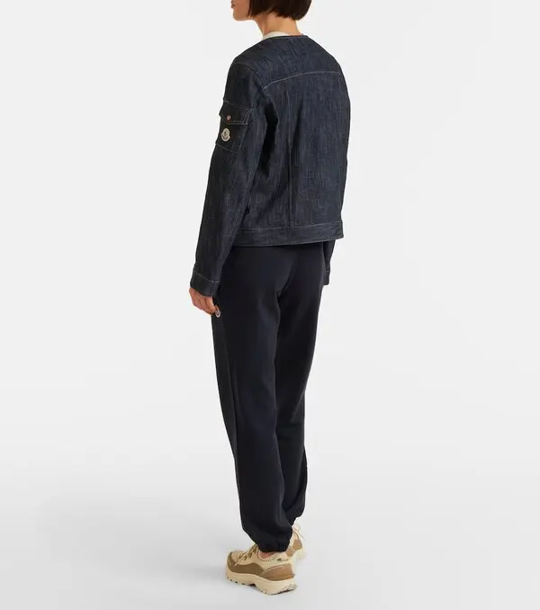 Moncler Cotton-blend Sweatpants - Blue