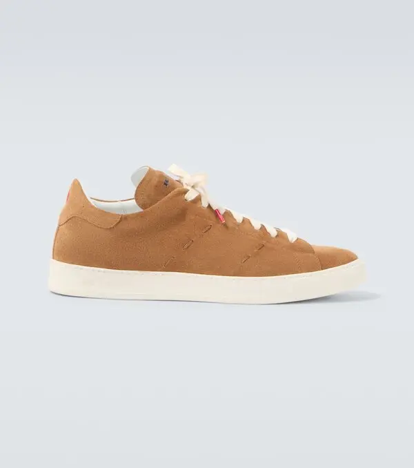 Kiton Suede Lace-up Sneakers - Brown