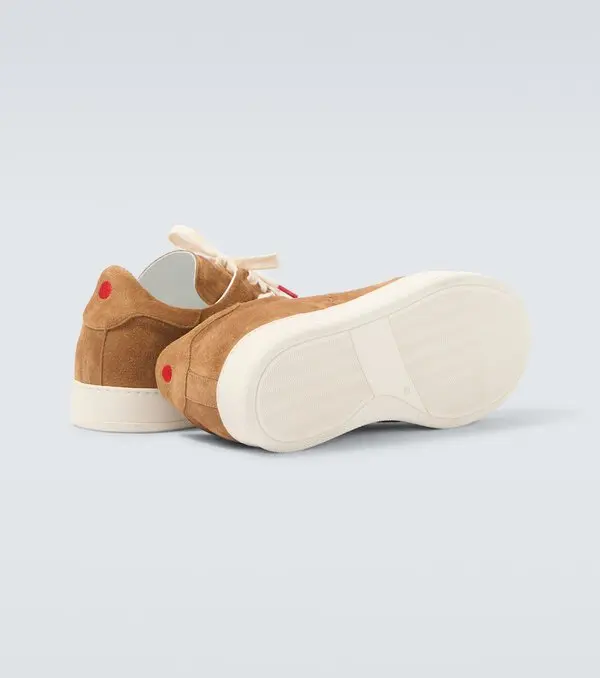 Kiton Suede Lace-up Sneakers - Brown