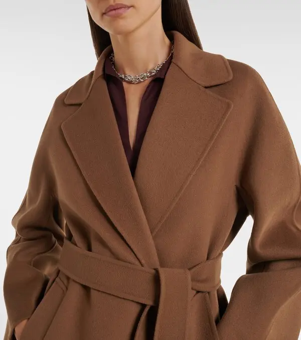 Max Mara Virgin Wool Wrap Coat