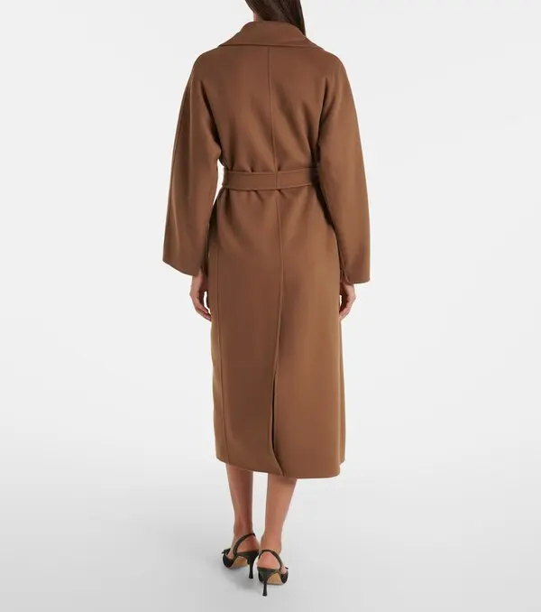 Max Mara Virgin Wool Wrap Coat
