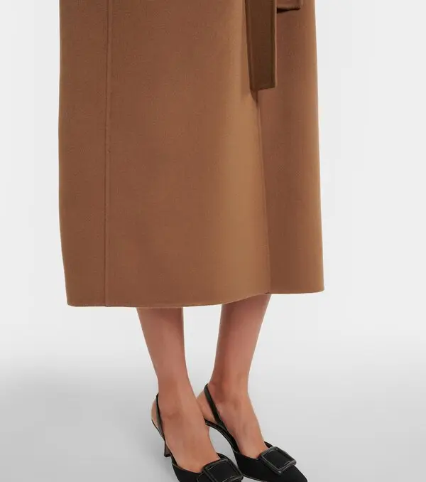 Max Mara Virgin Wool Wrap Coat